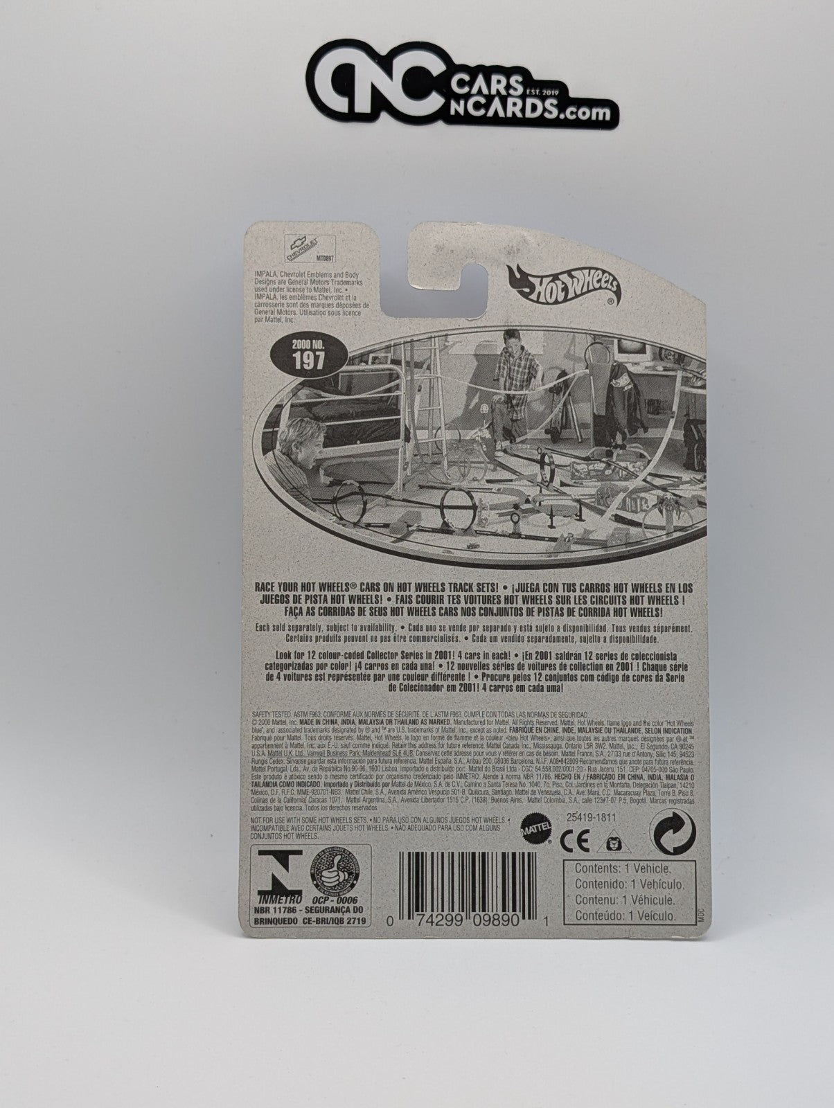 2000 Hot Wheels Impala 1965 Collector #197 (Soft Corners) – Cars N Cards