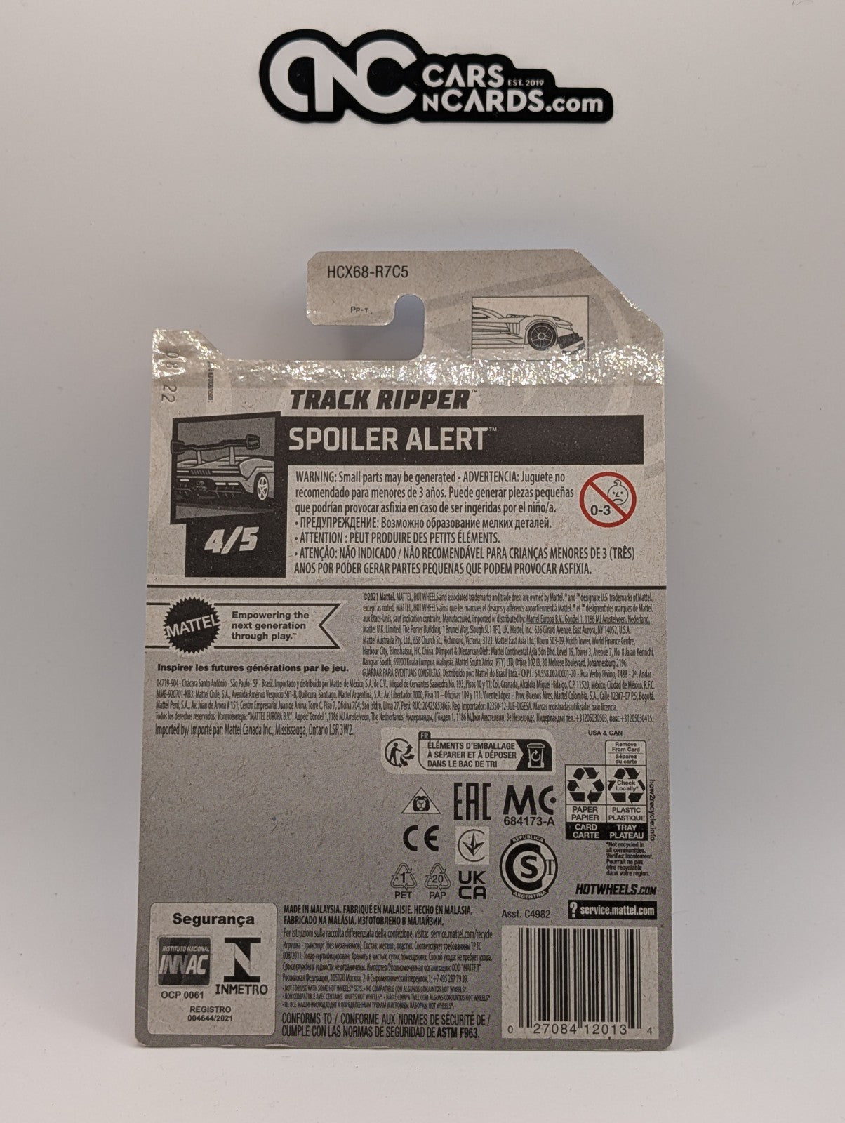 Hot Wheels Spoiler Alert 4/5 Track Ripper 164/250 (Soft Corners) – Cars ...