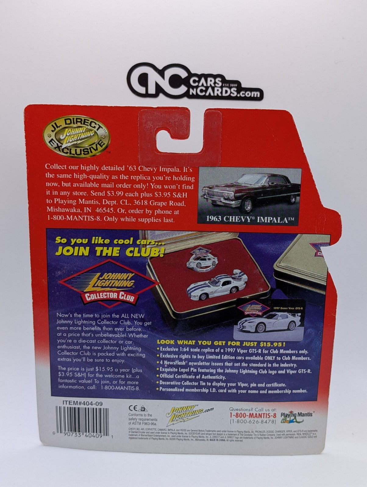 Johnny Lightning Classic Gold 1969 Camaro RS/SS White (Card Damage ...