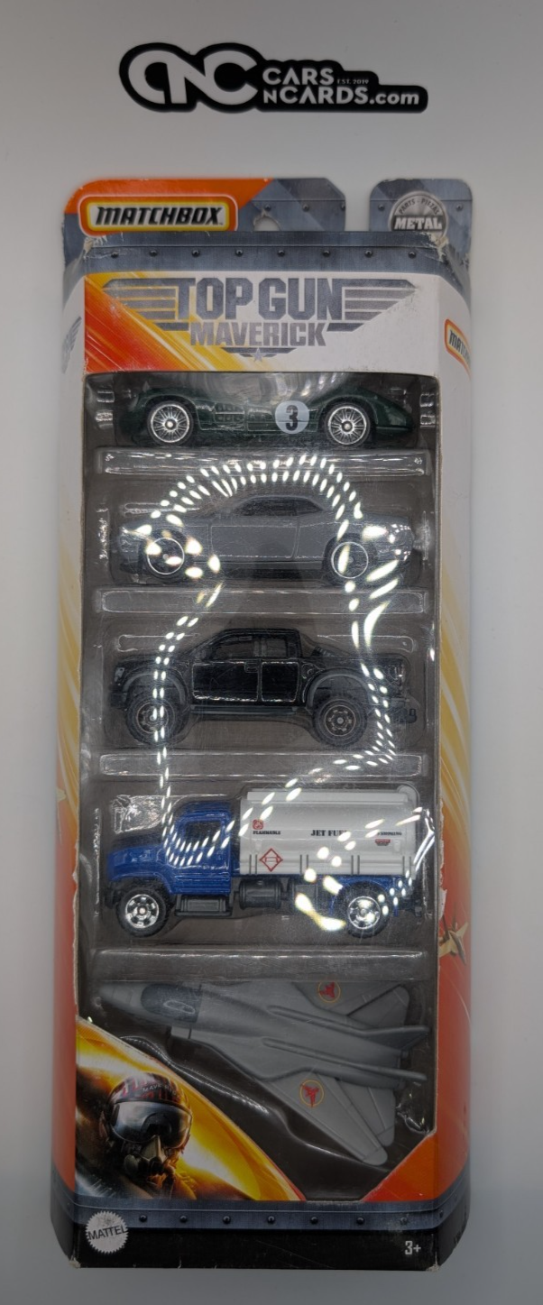 Matchbox 5 Pack Top Gun Maverick Ford Raptor/Dodge Challenger (Soft Co ...
