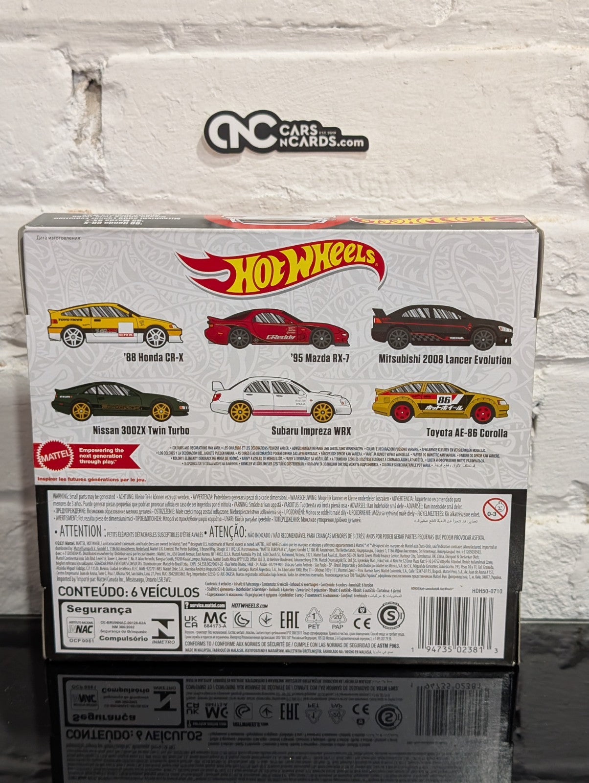 2022 Hot Wheels Japanese Car Culture 6 Pack CR-X/Lancer/AE-86/300ZX/RX ...
