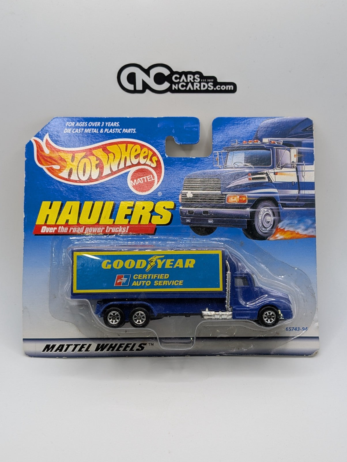 1999 Hot Wheels Haulers Standard Box Truck Goodyear (Card Damage ...