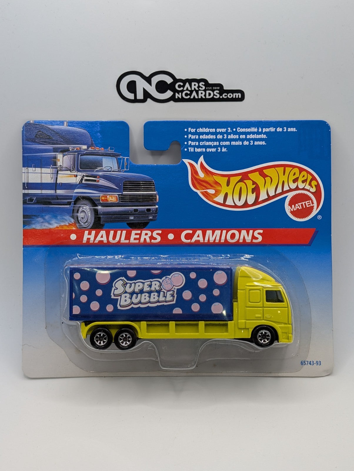1998 Hot Wheels Haulers Cabover Box Truck Super Bubble (Soft Corners ...