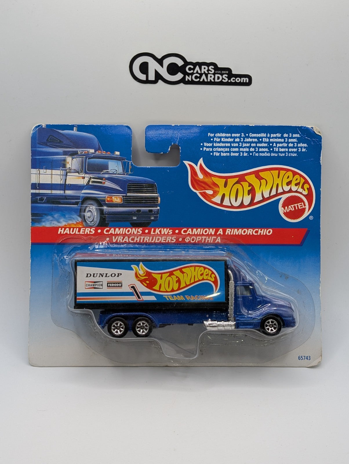 1997 Hot Wheels Haulers Standard Box Truck Hot Wheels Dunlop Champion ...