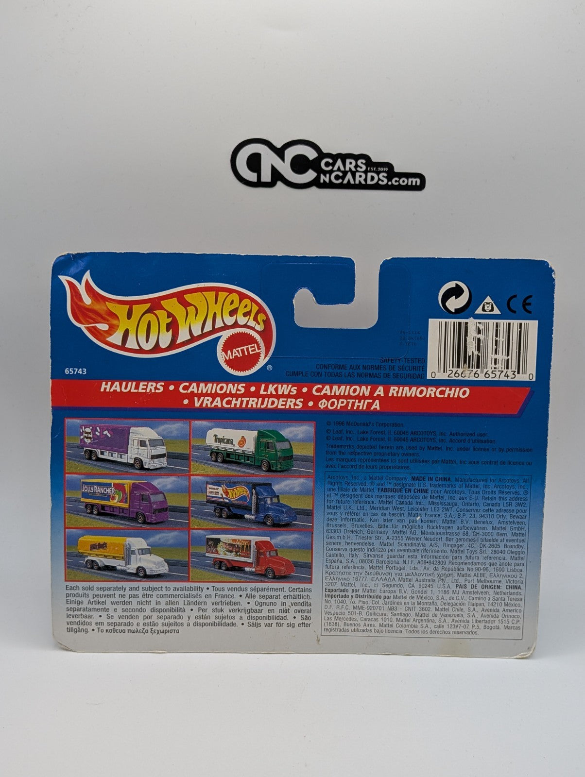 1997 Hot Wheels Haulers Standard Box Truck Hot Wheels Dunlop Champion ...