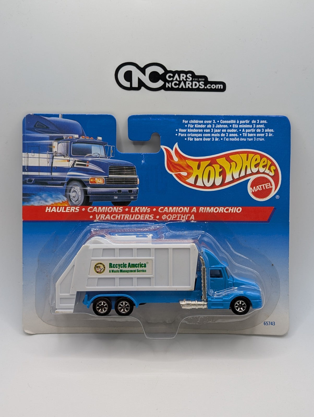 1997 Hot Wheels Haulers Garbage Truck Recycle America (Soft Corners ...