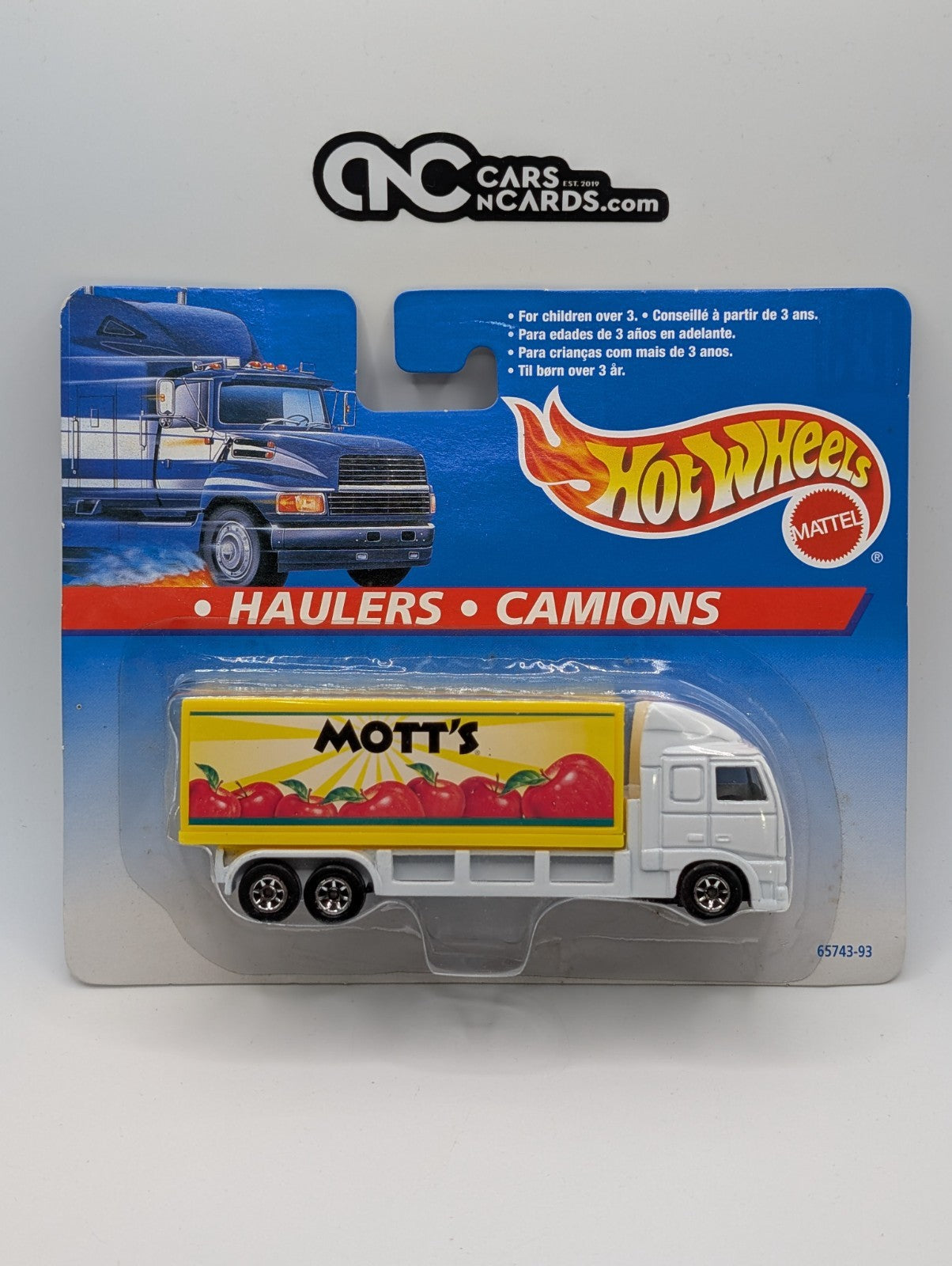1998 Hot Wheels Haulers Cabover Box Truck Mott's (Damaged) – Cars N Cards