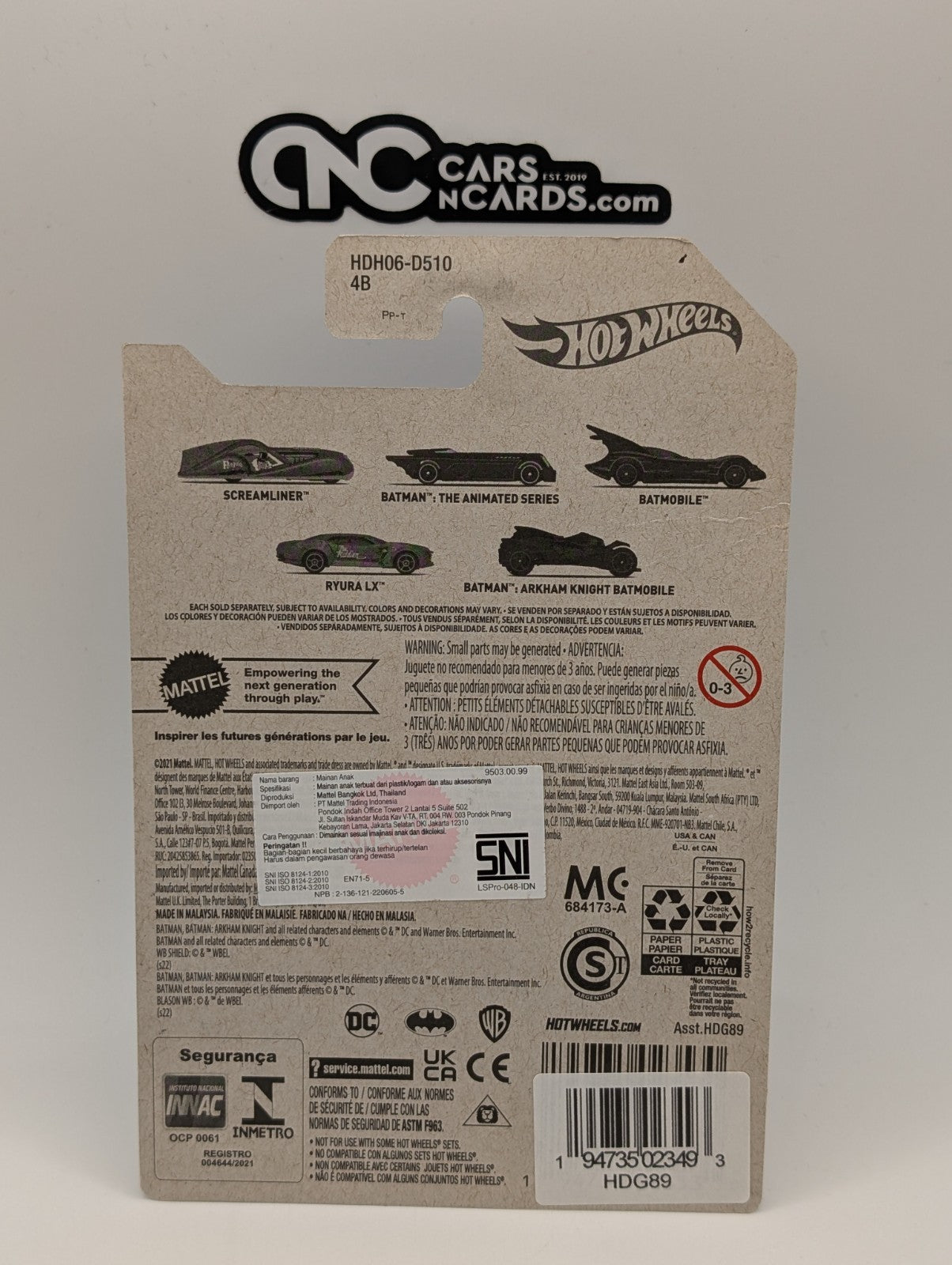 2022 Hot Wheels Batman: The Animated Series Batmobile (Soft Corners ...