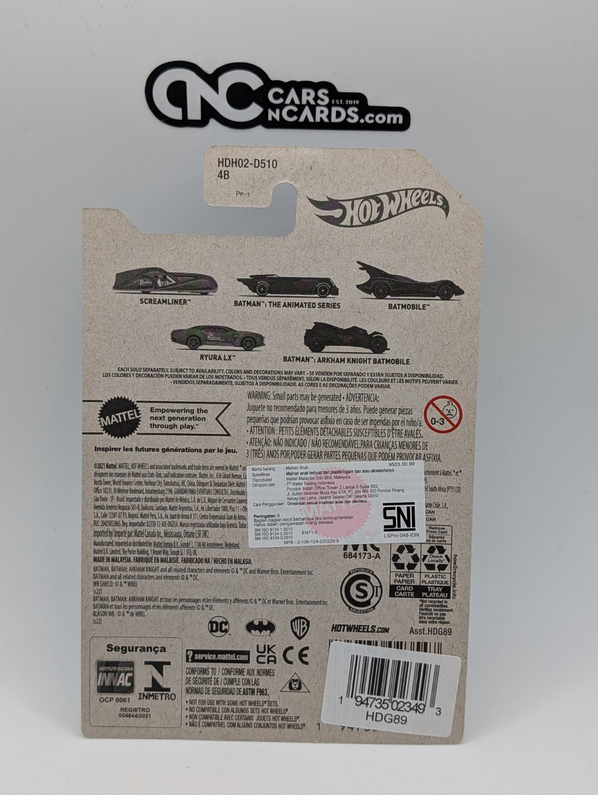 2022 Hot Wheels Batman Ryura LX 4/5 DC Comics (Soft Corners) – Cars N Cards