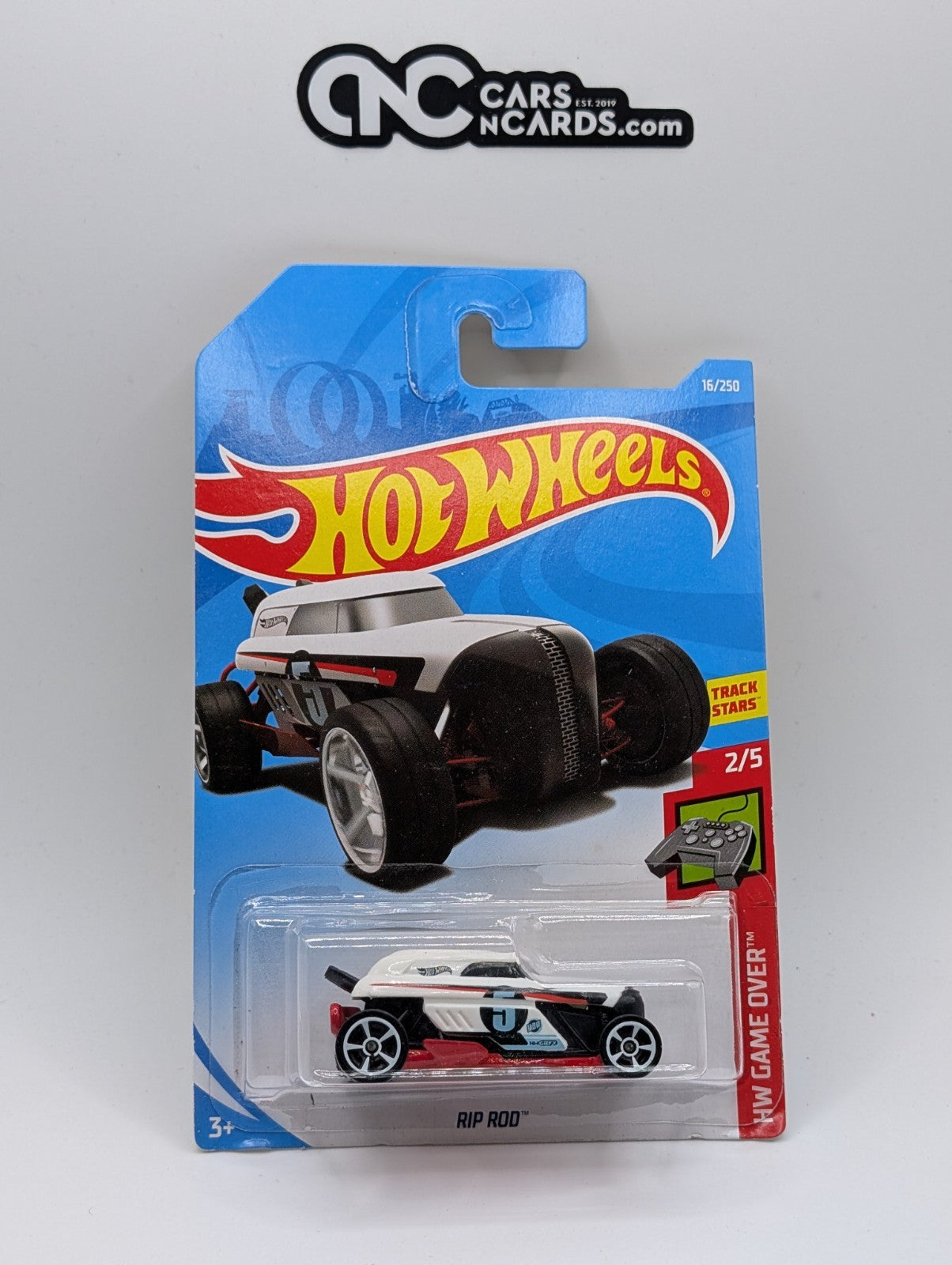 2019 Hot Wheels HW Game Over 2/5 Rip Rod White 16/250 (Soft Corners ...