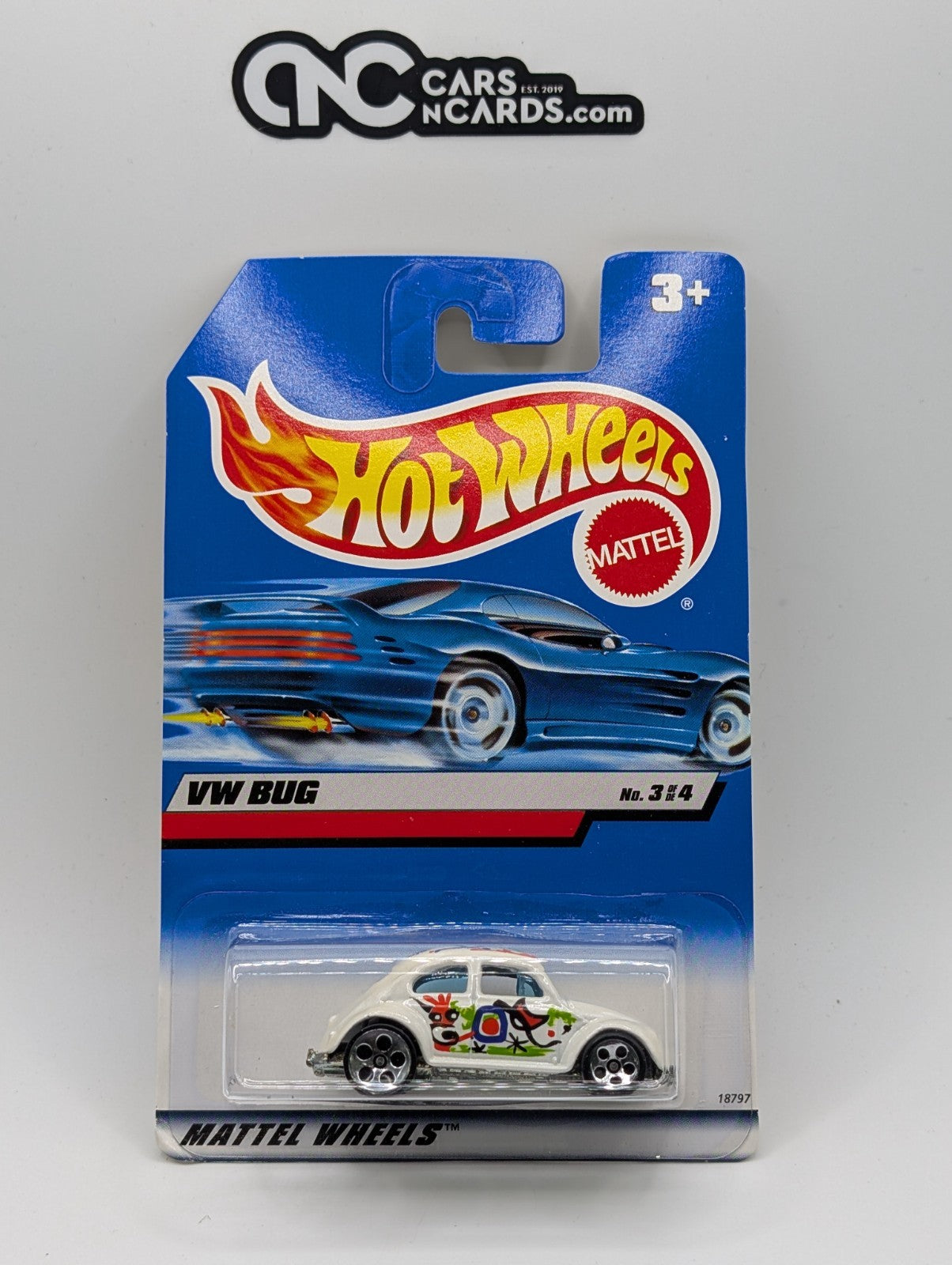1998 Hot Wheels Artistic License 3/4 VW Bug White Collector #731 (Soft ...