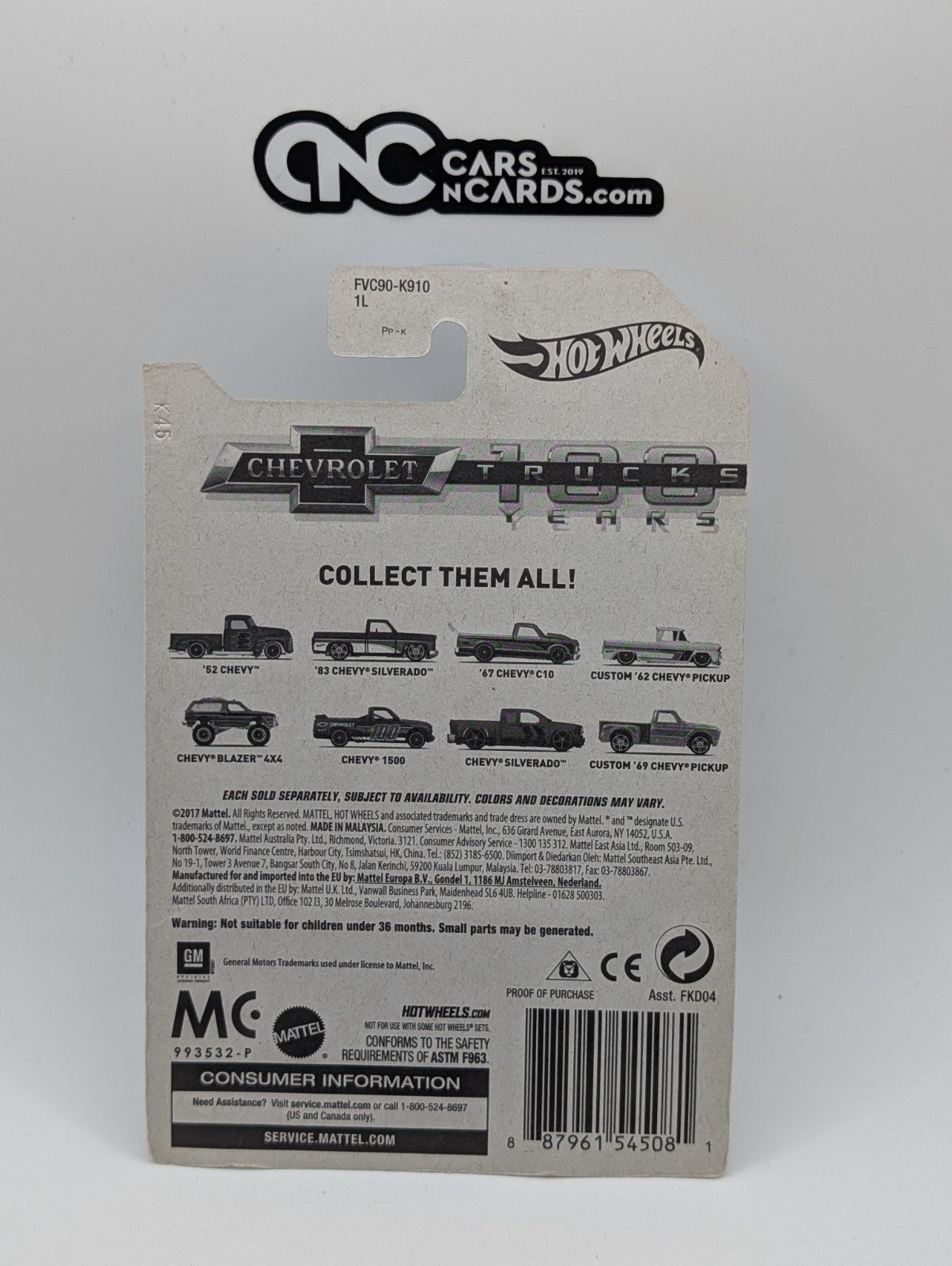 2018 Hot Wheels Chevrolet 100 Years Custom '69 Chevy Pickup (Soft Corn ...