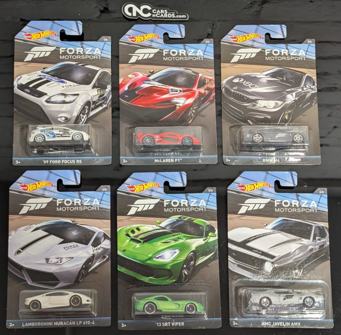 2017 Hot Wheels Forza Motorsport Full Set of 6 Cars (Soft Corners ...