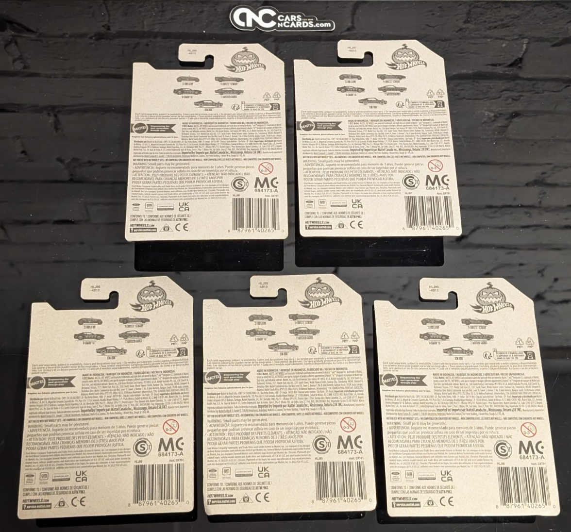 2023 Hot Wheels Halloween Series Dia De Los Muertos Set of 5 Cars (Sof ...