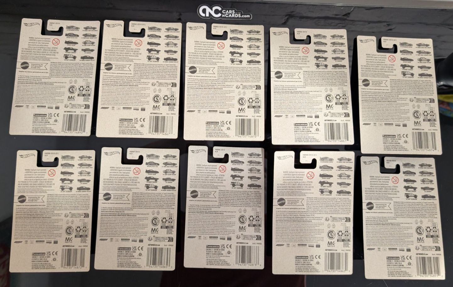 2023 Hot Wheels Fast & Furious Series 1 Set of 10 Cars (Soft Corners ...