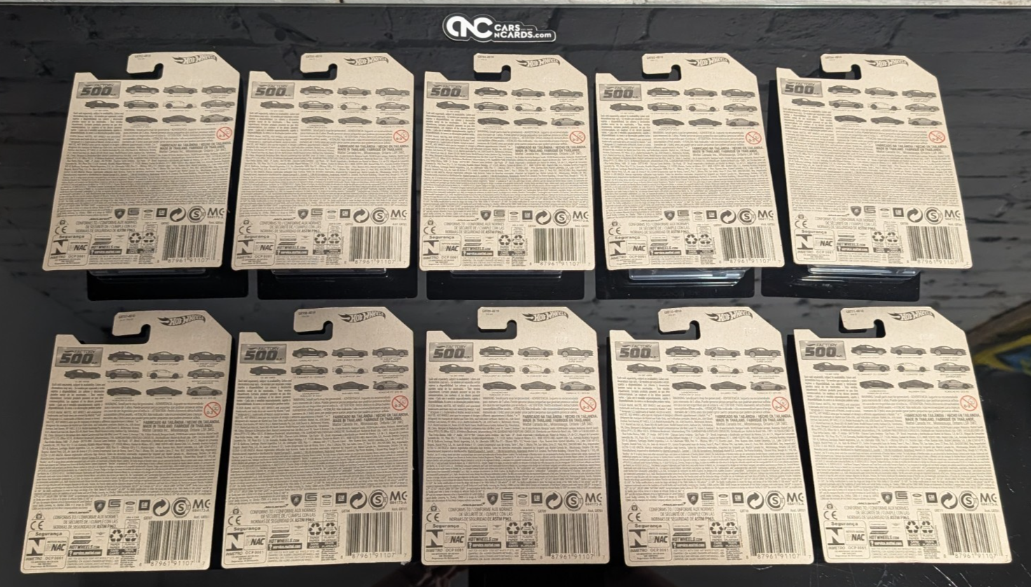 2021 Hot Wheels Factory 500 HP Series Set of 10 Cars (Soft Corners ...