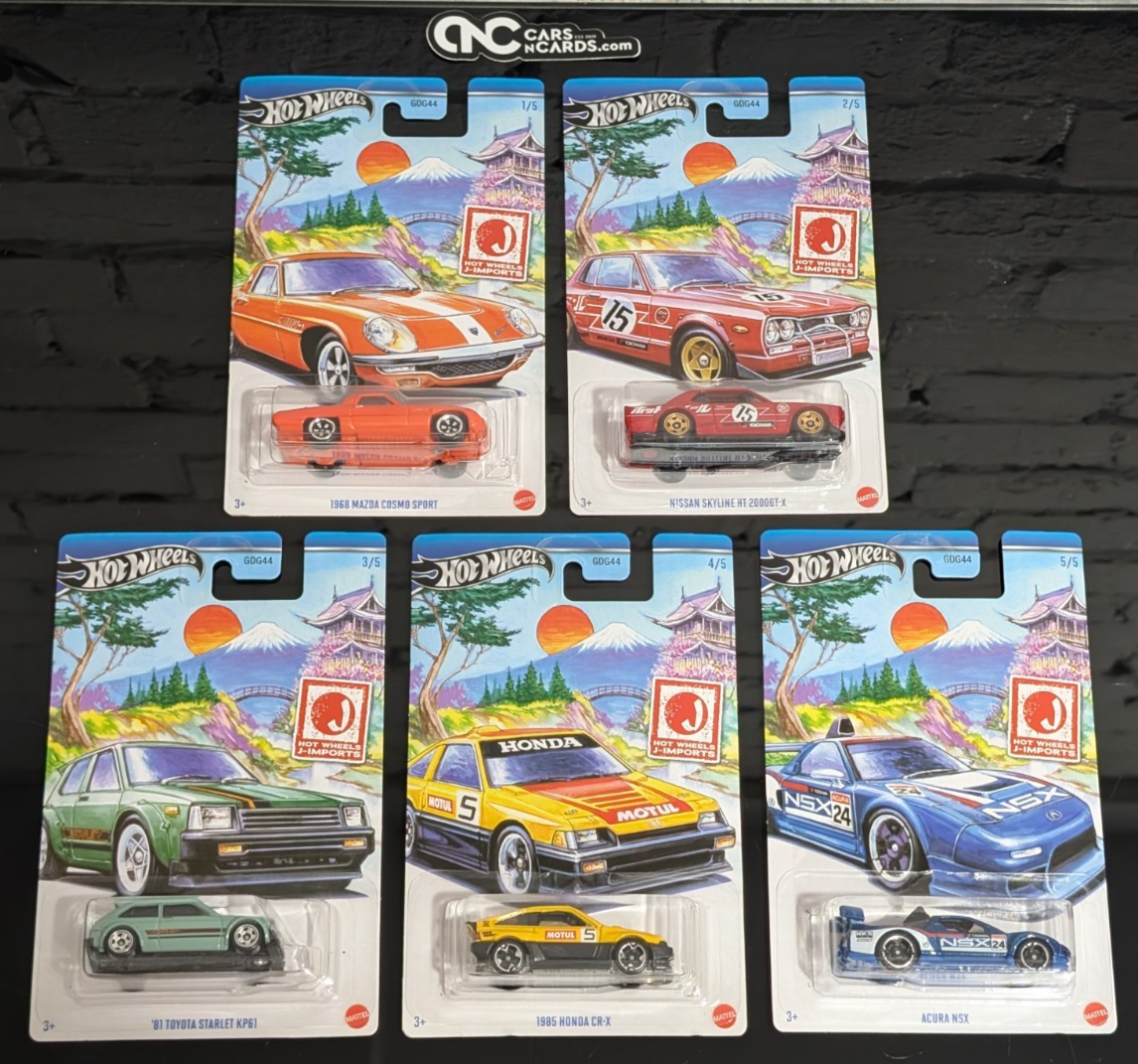 2024 Hot Wheels J-Imports Series Set of 5 Cars (Soft Corners) – Cars N ...