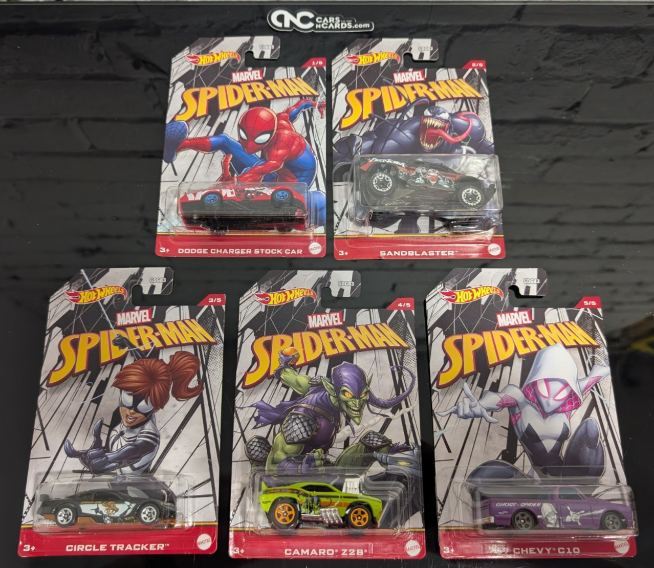 2022 Hot Wheels Spider-Man Series Set of 5 Cars (Soft Corners) – Cars N ...