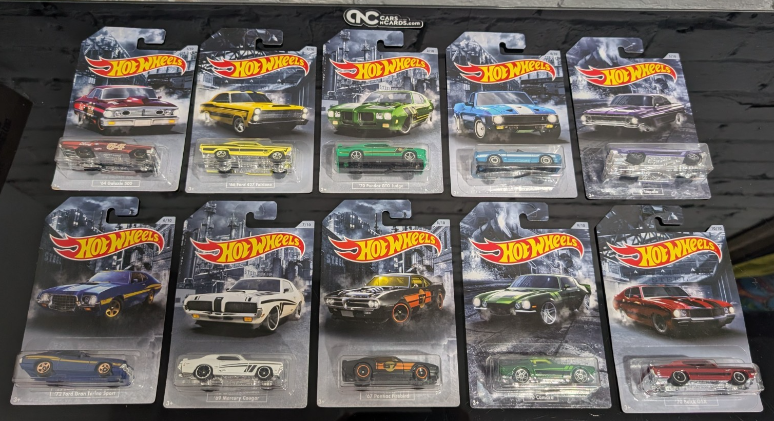 2020 Hot Wheels American Steel Series Set of 10 Cars (Soft Corners ...