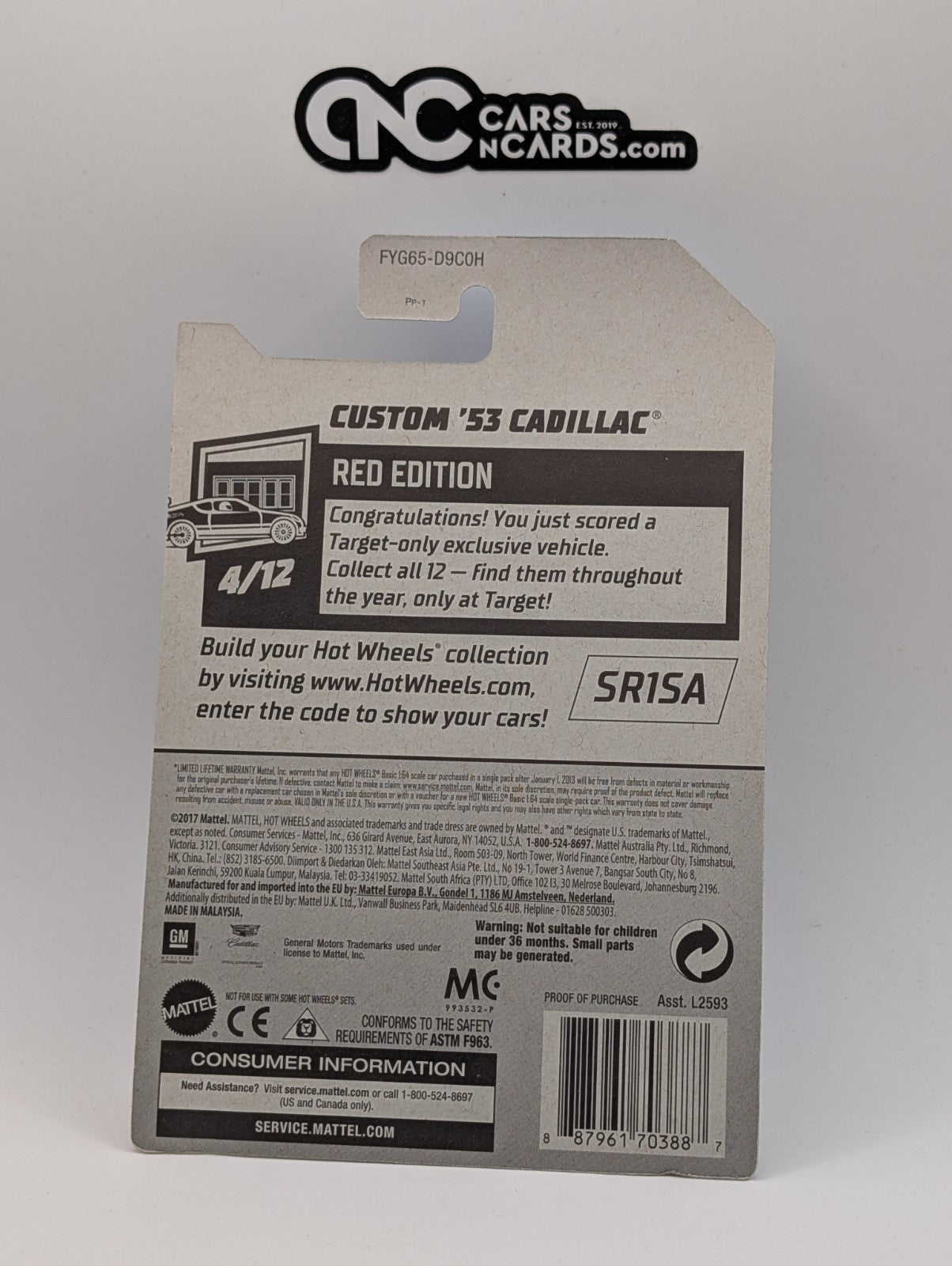 2019 Hot Wheels Factory Sealed Custom '53 Cadillac Red Edition Target ...