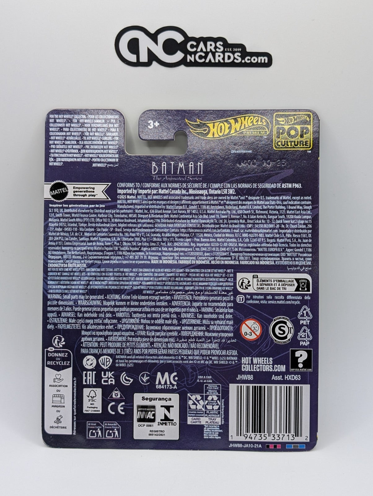 2026 Hot Wheels Premium Pop Culture Batman Animated Series Batmobile ...