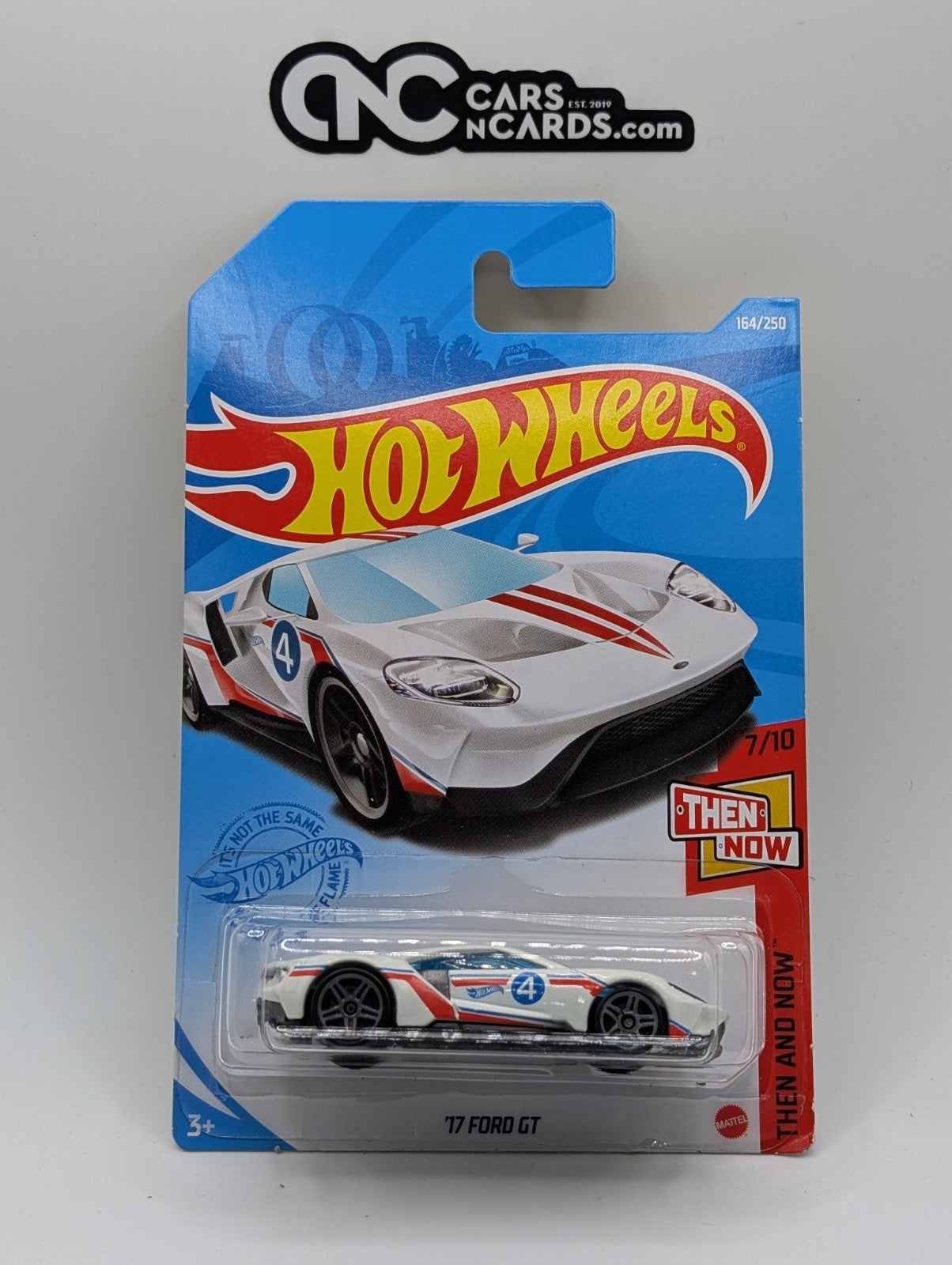 2021 Hot Wheels Then And Now 7/10 '17 Ford GT White 164/250 – Cars N Cards