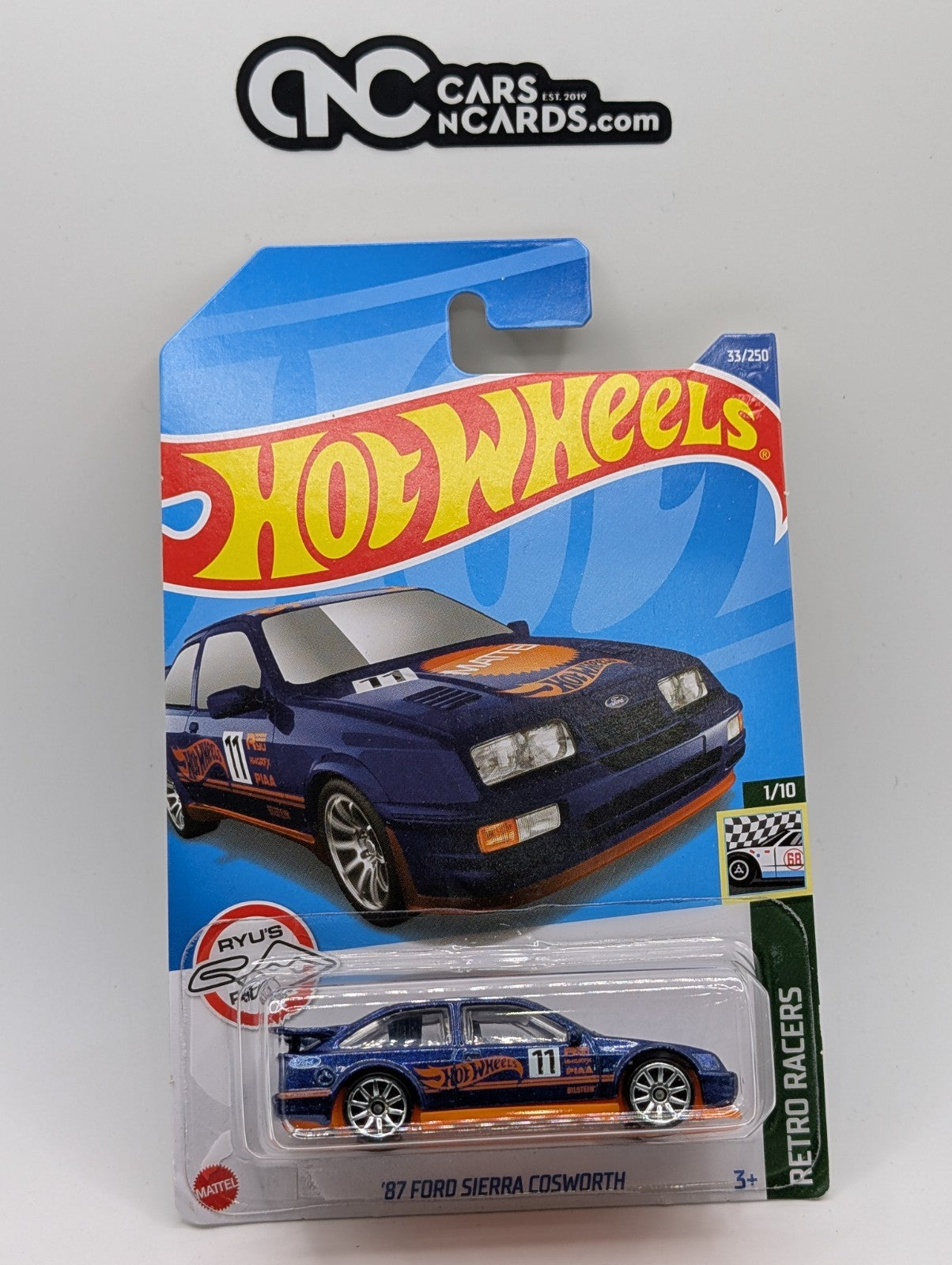 2022 Hot Wheels Retro Racers 1/10 '87 Ford Sierra Cosworth Blue 33/250 ...