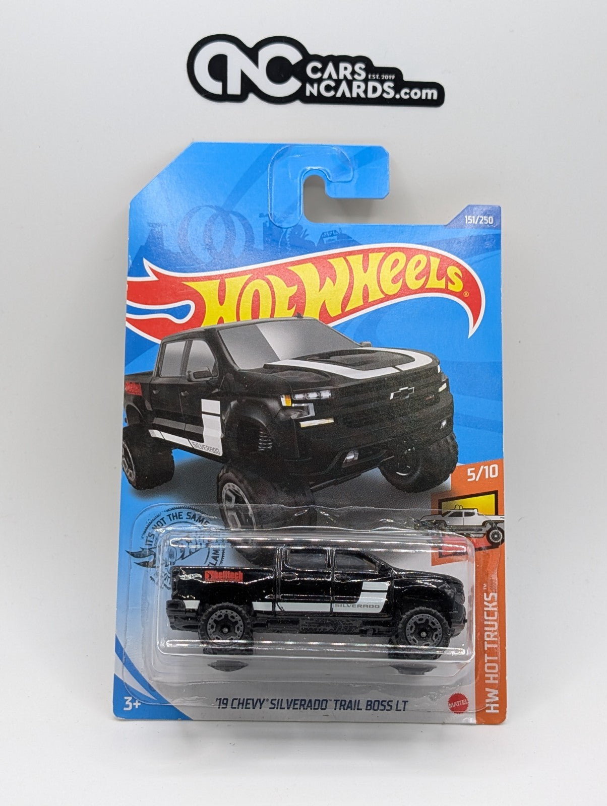 2020 Hot Wheels HW Hot Trucks '19 Chevy Silverado Trail Boss LT Black ...