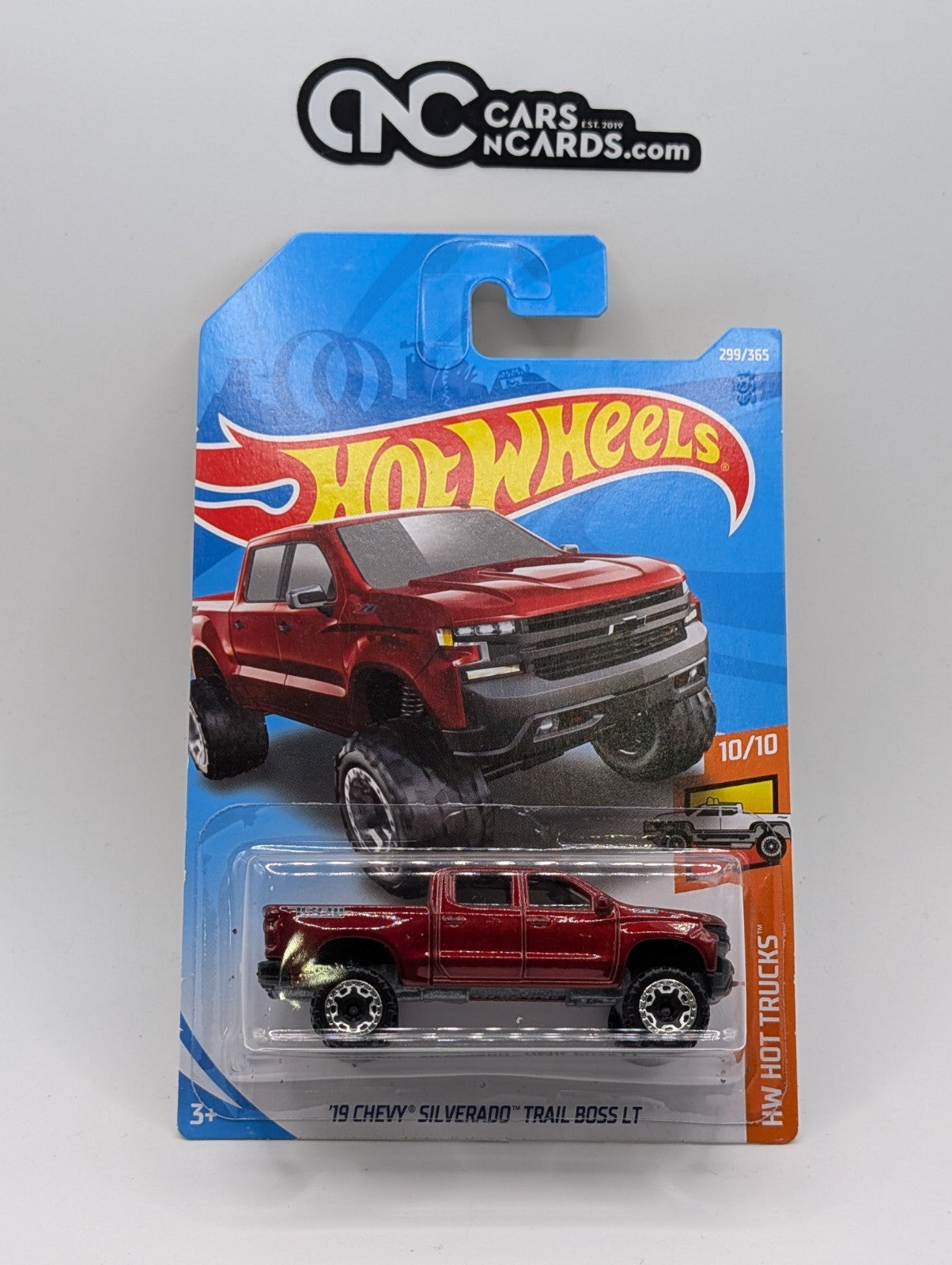 2018 Hot Wheels HW Hot Trucks '19 Chevy Silverado Trail Boss LT Red 29 ...
