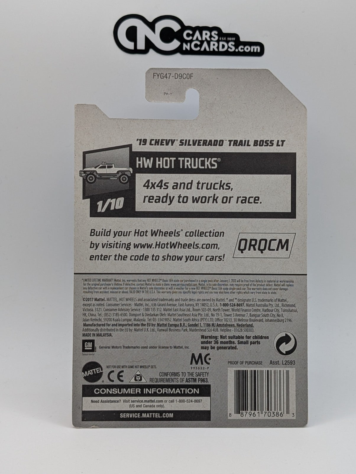 2019 Hot Wheels Factory Sealed Kmart Exclusive '19 Chevy Silverado Tra ...