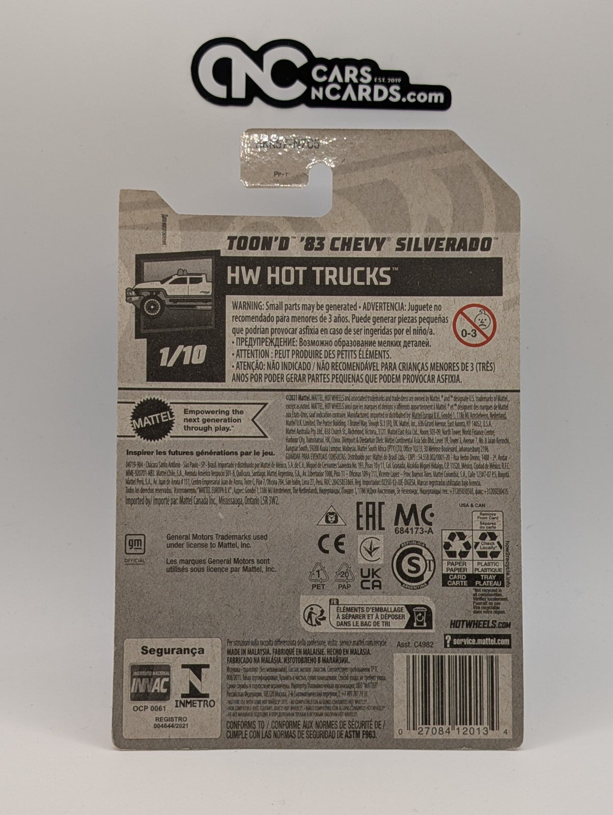 2023 Hot Wheels HW Hot Trucks Tooned '83 Chevy Silverado Blue 93/250 ...