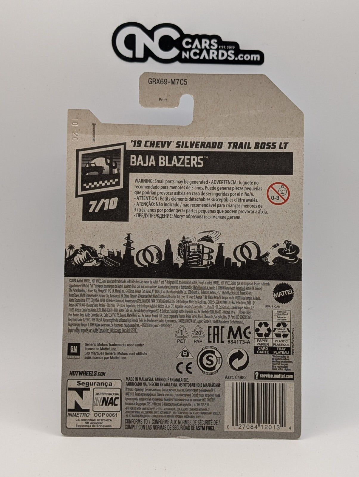 2022 Hot Wheels Baja Blazers '19 Chevy Silverado Trail Boss LT Camo (D ...