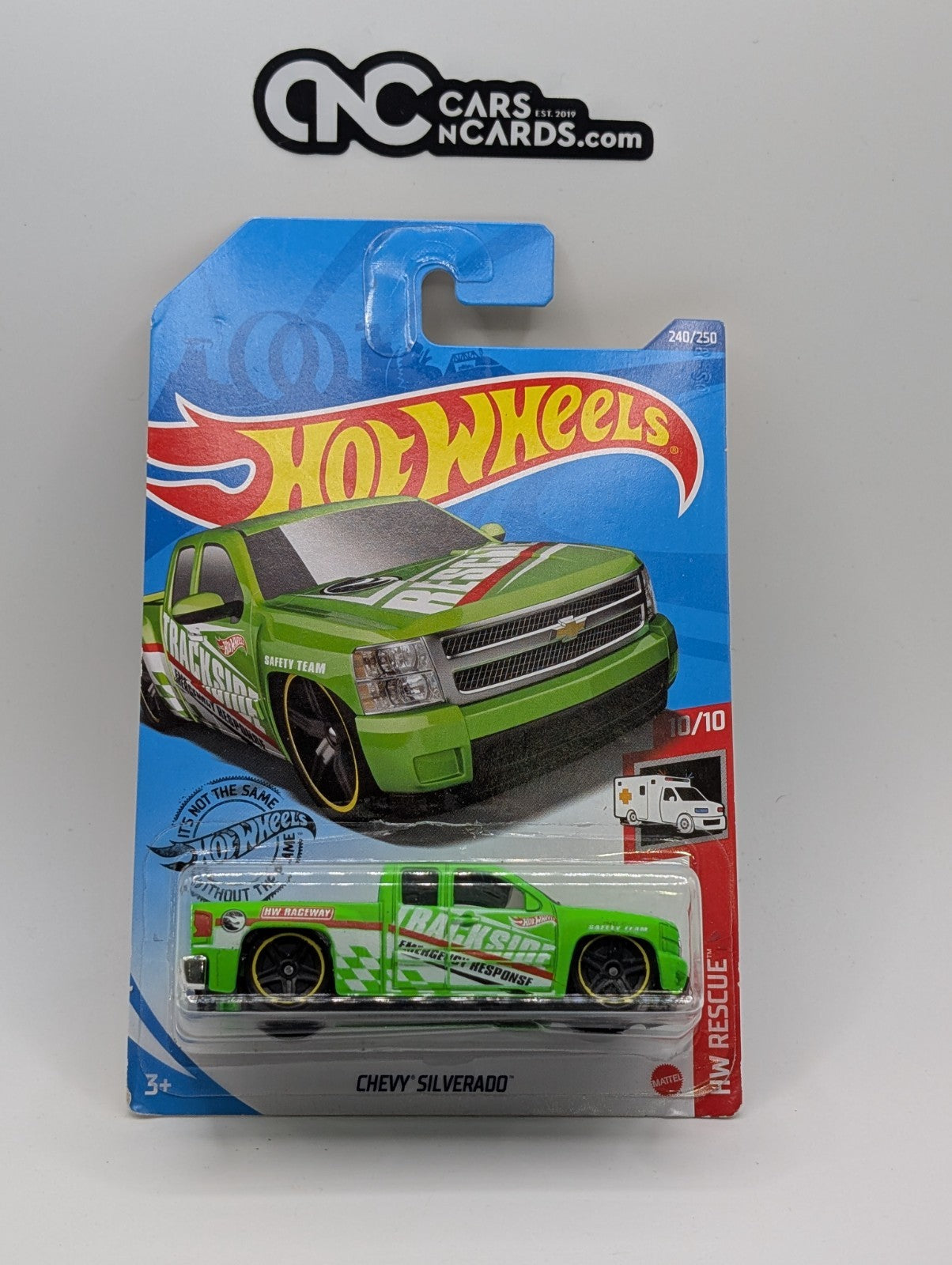 2020 Hot Wheels HW Rescue 10/10 Chevy Silverado Treasure Hunt 240/250 ...