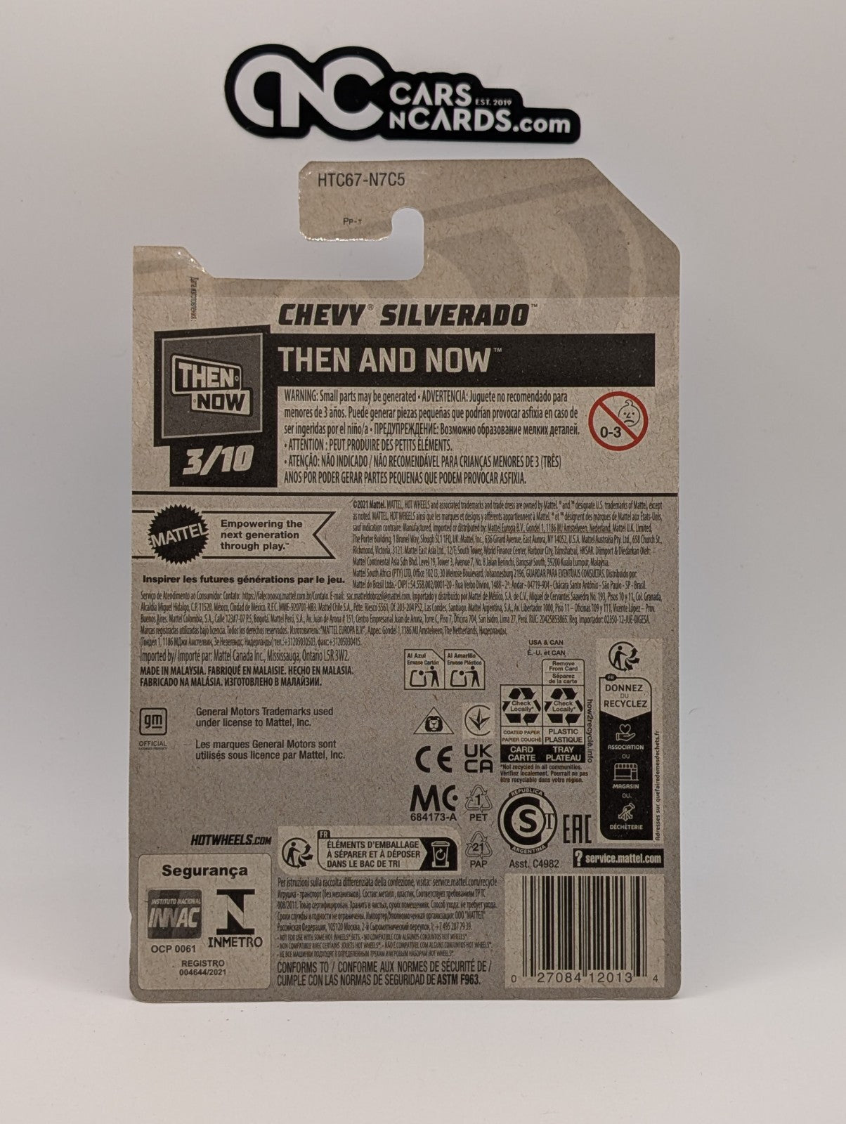 2024 Hot Wheels Now And Then 3/10 Chevy Silverado Blue 207/250 – Cars N ...