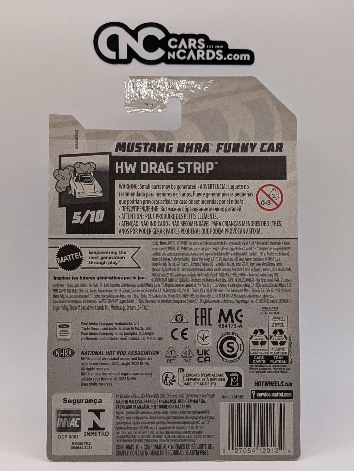 2023 Hot Wheels HW Drag Strip 5/10 Mustang NHRA Funny Car Purple 140/2 ...