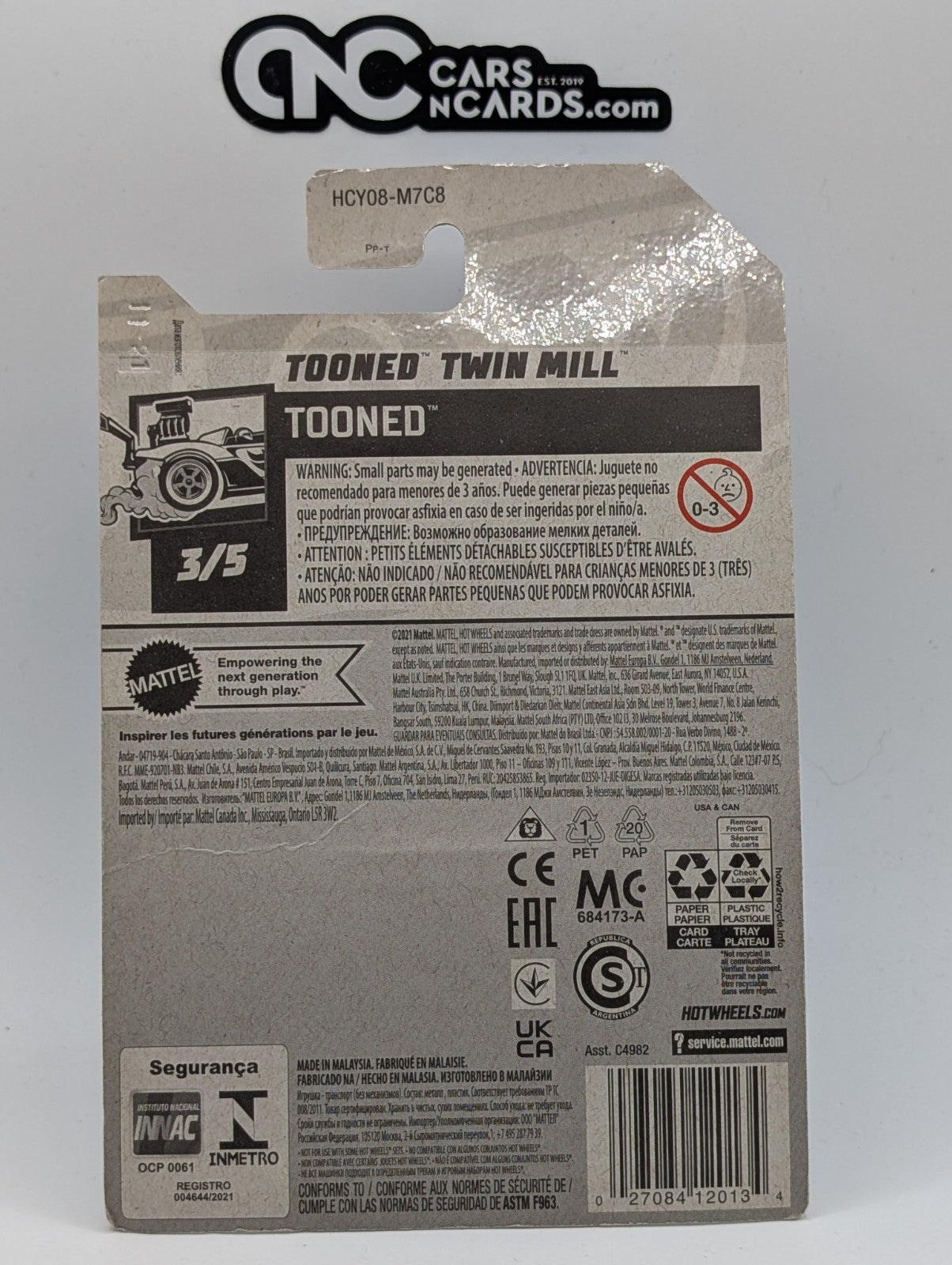 2022 Hot Wheels Tooned Twin Mill Treasure Hunt TH 81/250 (Card Damage ...