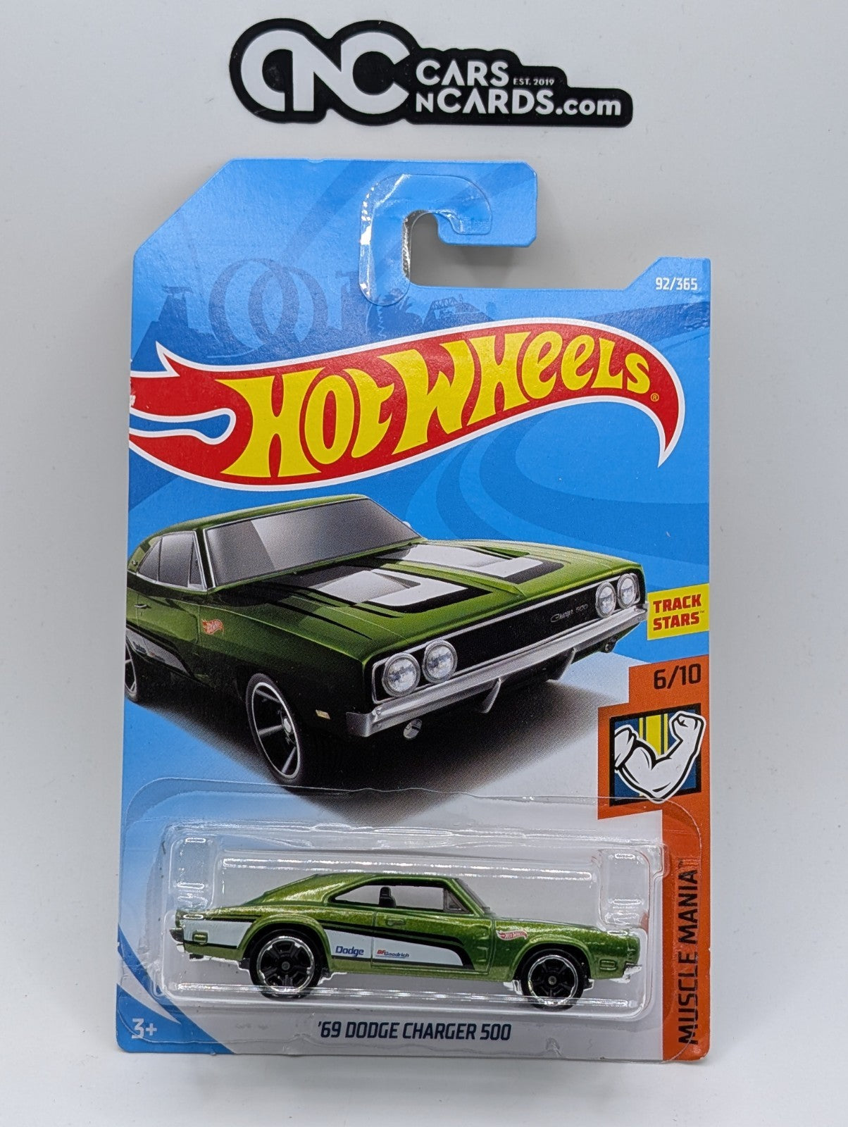 2018 Hot Wheels Muscle Mania 8/10 '69 Dodge Charger 500 Green 92/365 ...