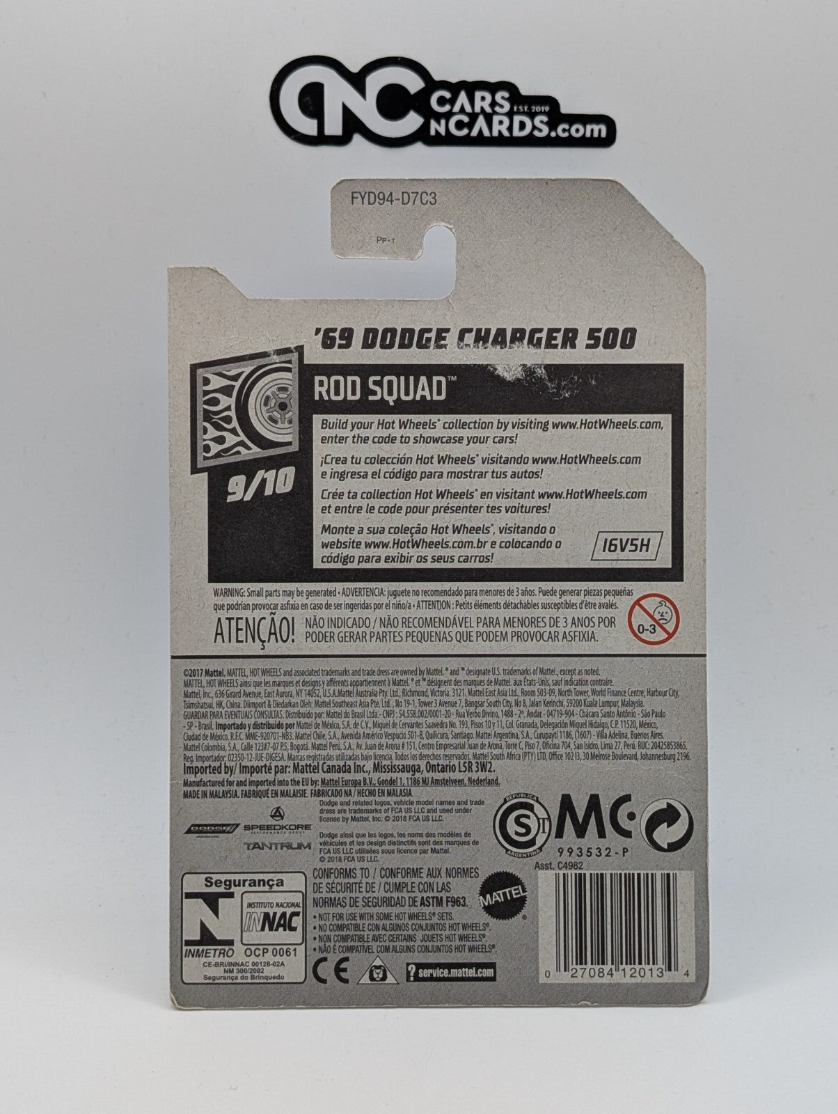 2019 Hot Wheels Rod Squad 9/10 '69 Dodge Charger 500 Blue 80/250 – Cars ...