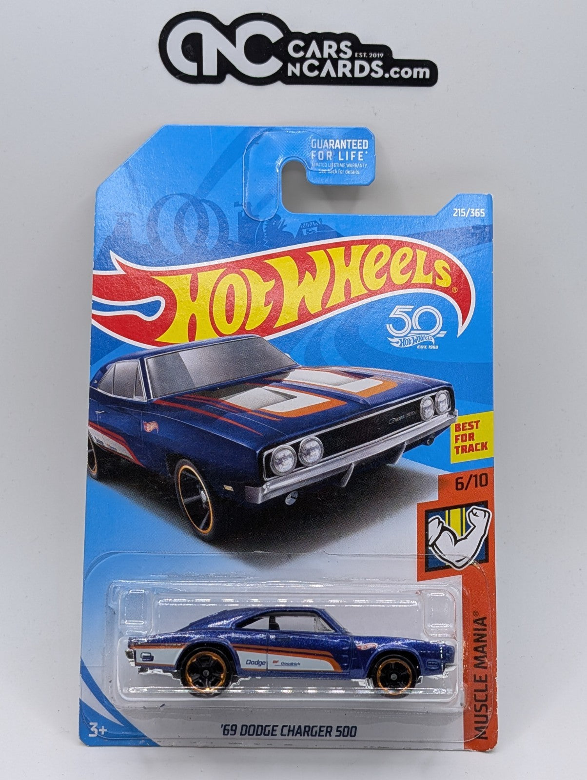 2018 Hot Wheels Muscle Mania 6/10 '69 Dodge Charger 500 215/365 (Soft ...