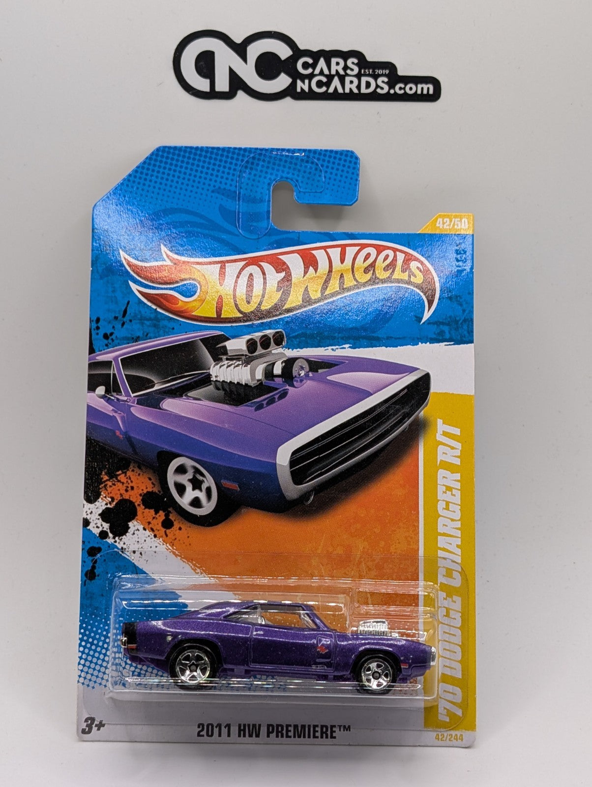2011 Hot Wheel HW Premiere 42/50 '70 Dodge Charger R/T Purple 42/244 ...