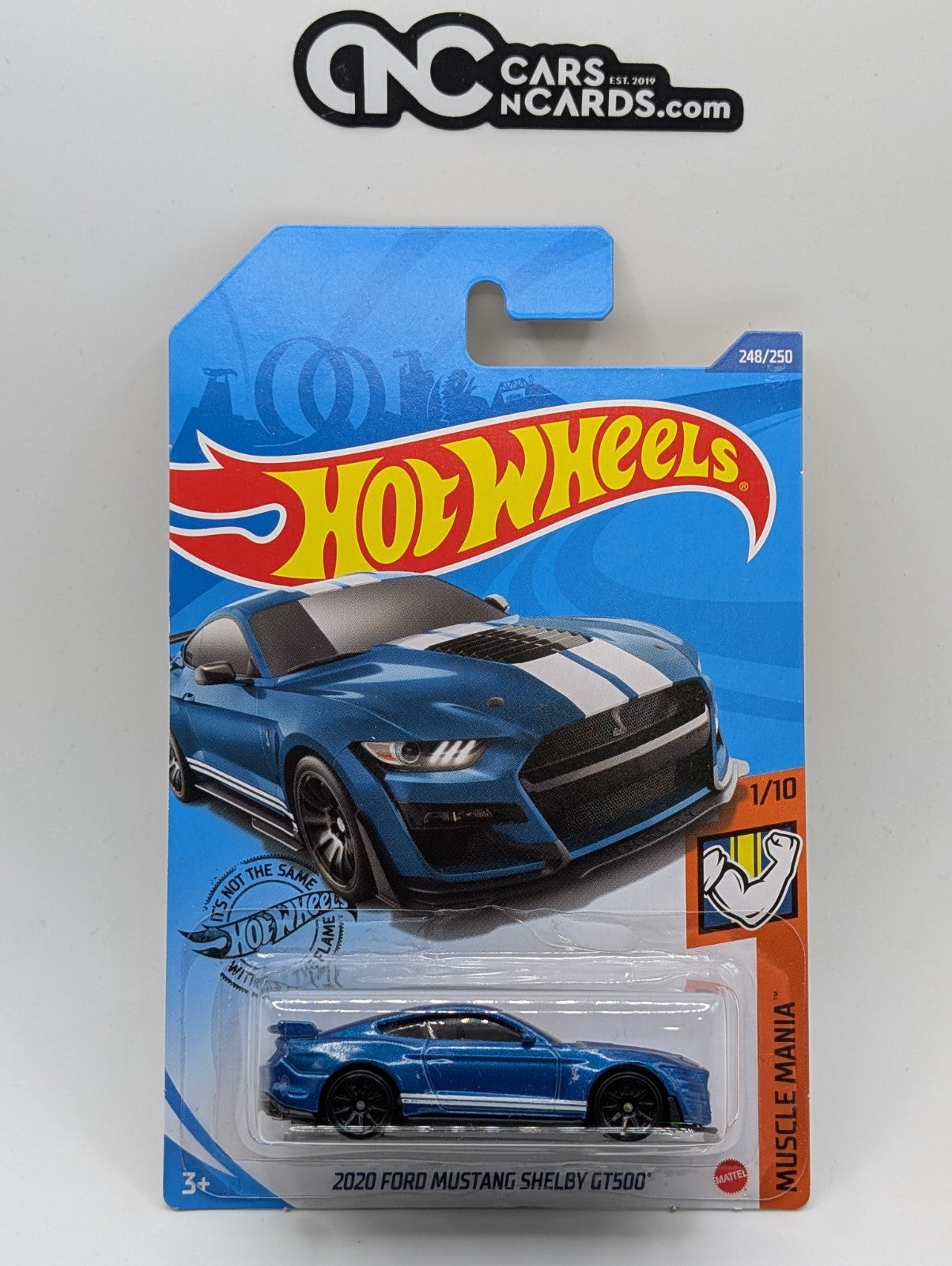 2020 Hot Wheels Muscle Mania 1/10 2020 Ford Mustang Shelby GT500 Blue ...