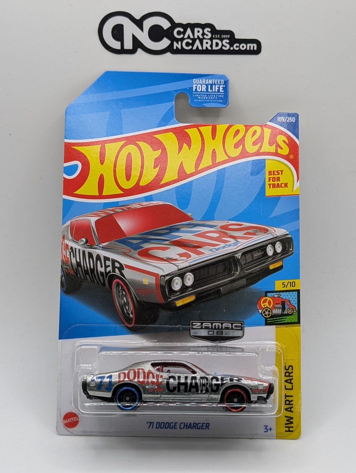 2022 Hot Wheels HW Art Cars '71 Dodge Charger ZAMAC 109/250 Walmart Ex ...