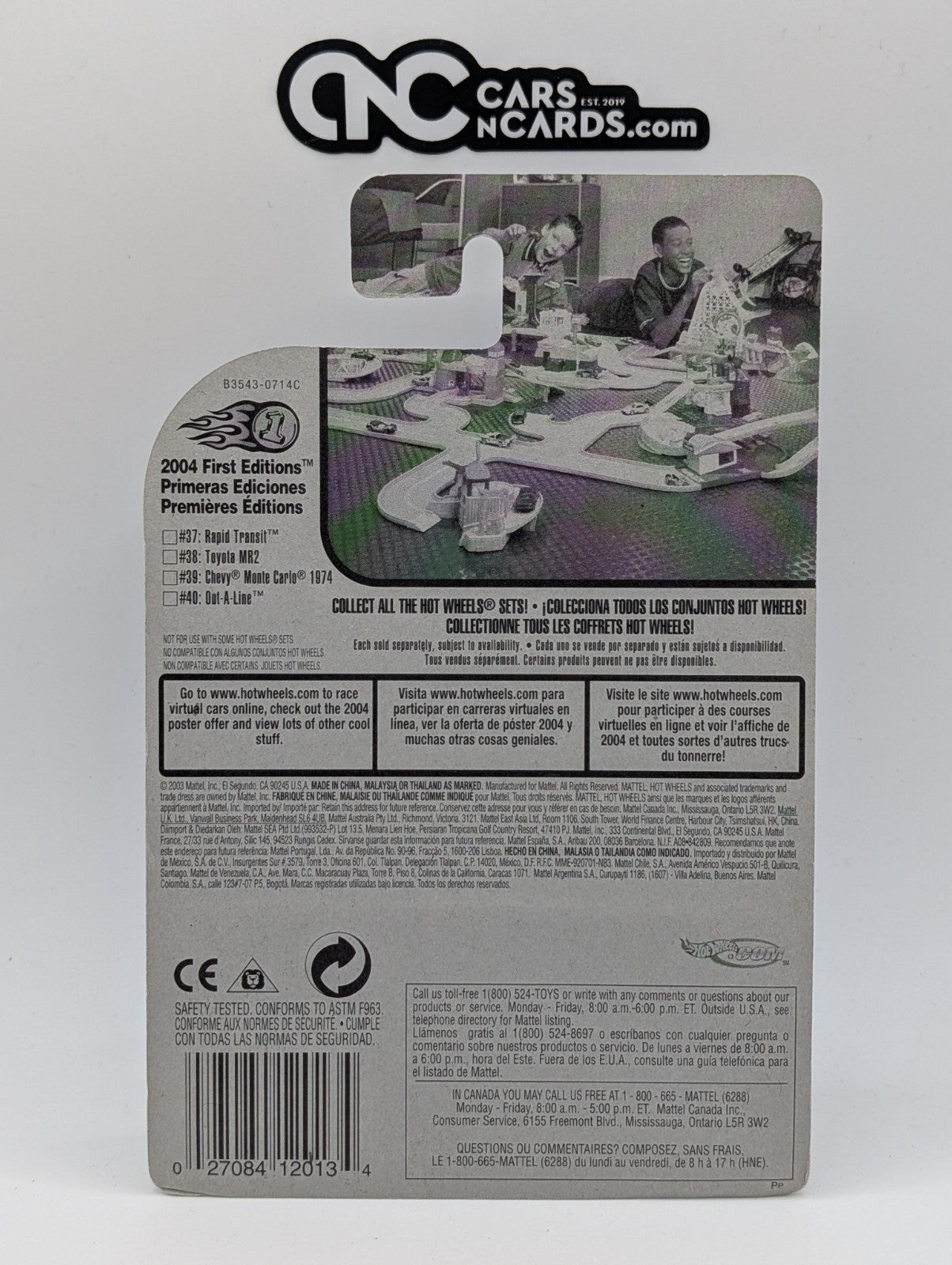 2004 Hot Wheels First Editions 37/100 Rapid Transit Green (Card Damage ...