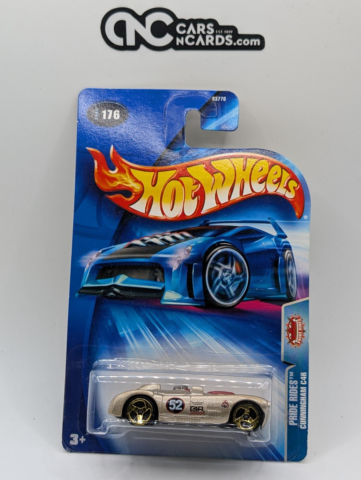 2004 Hot Wheels Pride Rides 3/10 Cunningham C4R Collector #176 (Soft C ...