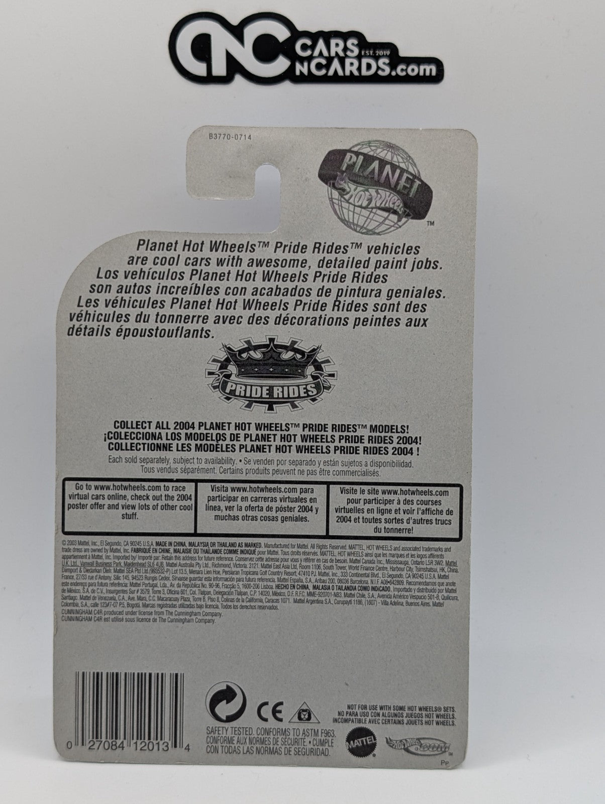 2004 Hot Wheels Pride Rides 3/10 Cunningham C4R Collector #176 (Soft C ...