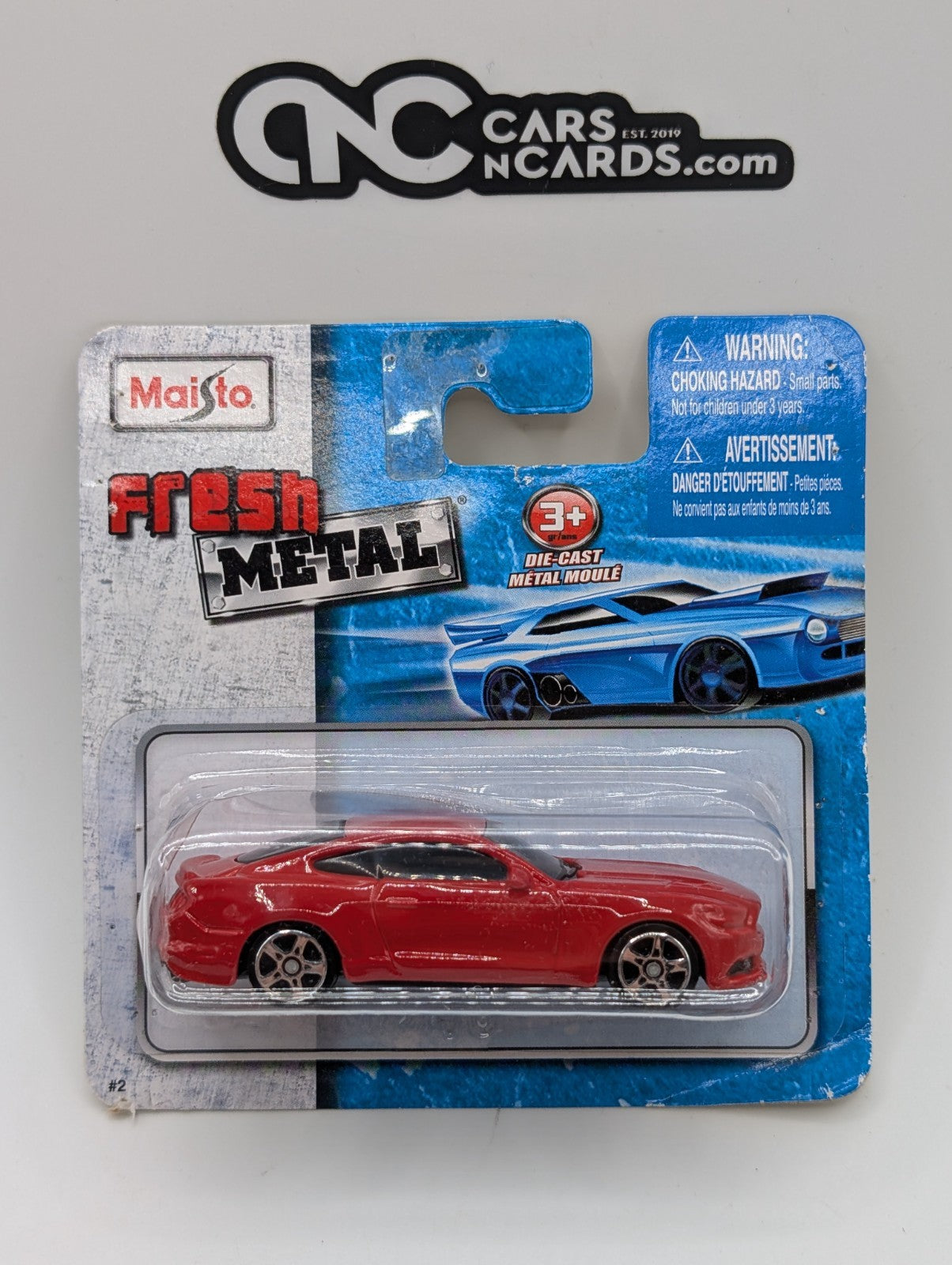 Maisto Fresh Metal 2015 Ford Mustang GT Red 1/64 Diecast (Card Damage ...