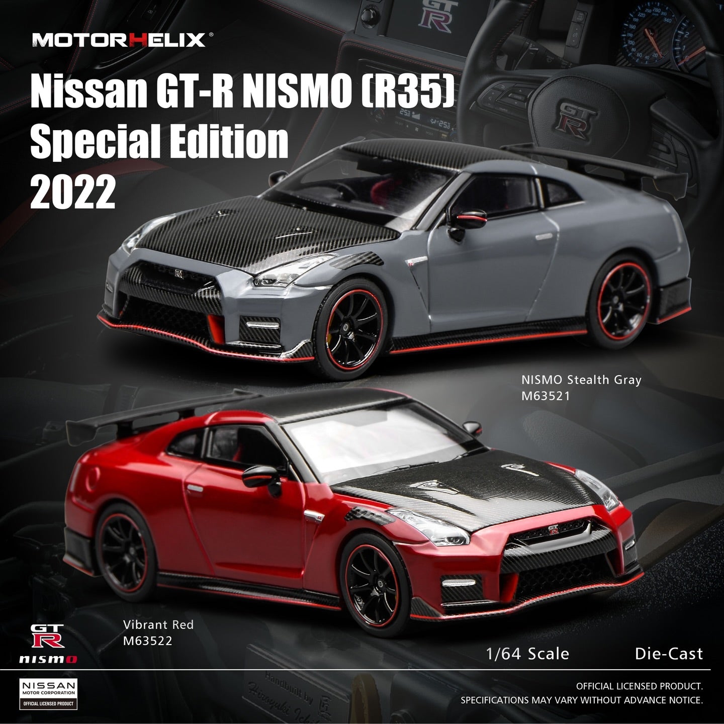 (PRE-ORDER) Motorhelix 1:64 Nissan GT-R NISMO (R35) Special Edition 20 ...